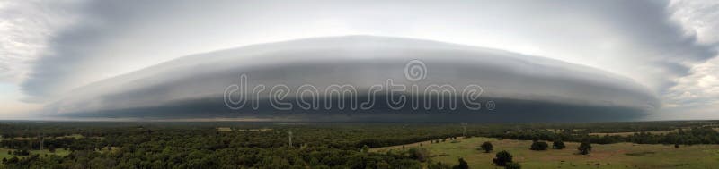 Ominous Looking Shelf Cloud with an Approaching Gust Front in Rural ...