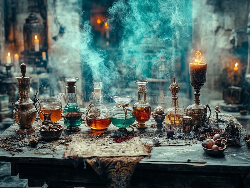 An Ominous Old Table for Practicing Black Magic and Fortune Telling ...