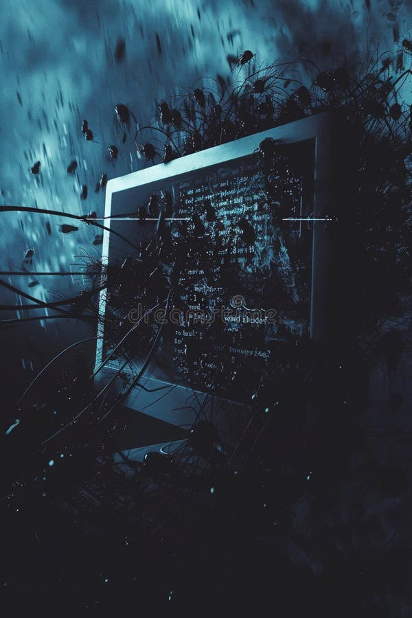 An Ominous Visualization of a Computer System Slowly Being Overtaken by ...