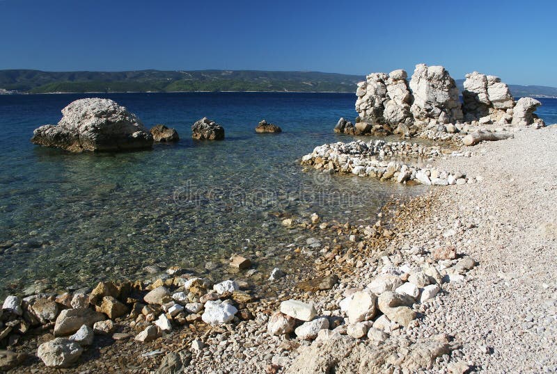 Omis - riviera stock photo. Image of stone, mediterranean - 18037728