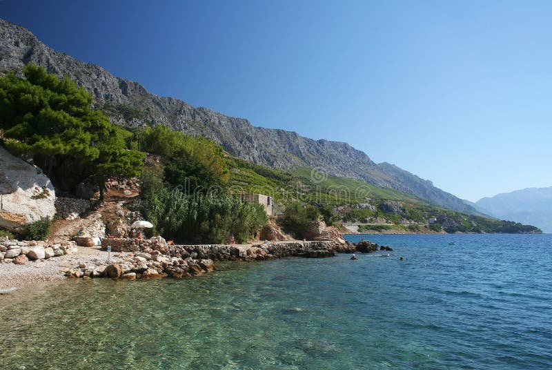 Omis - riviera stock photo. Image of dalmatia, island - 18037794