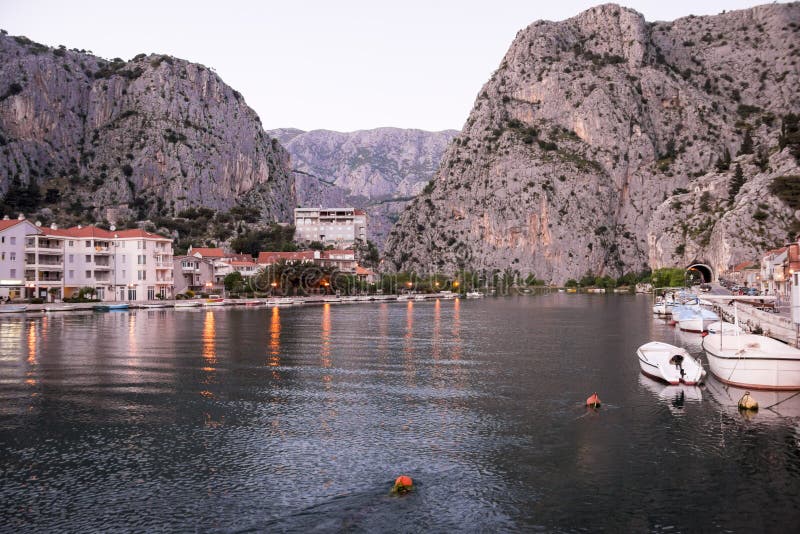 Omis town, Croatia editorial photo. Image of panorama - 91866101