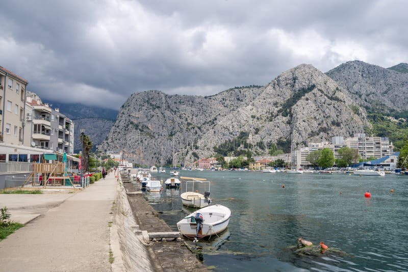 Omis town, Croatia editorial image. Image of dalmatia - 91866295