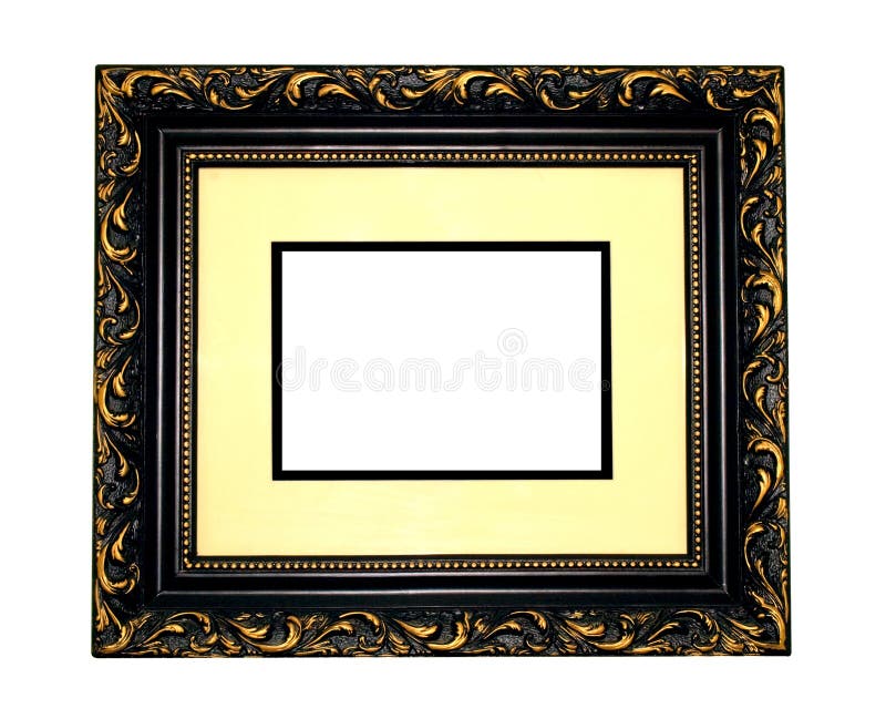 Omlijsting met decor stock afbeelding. Image of antiquiteit - 7490029