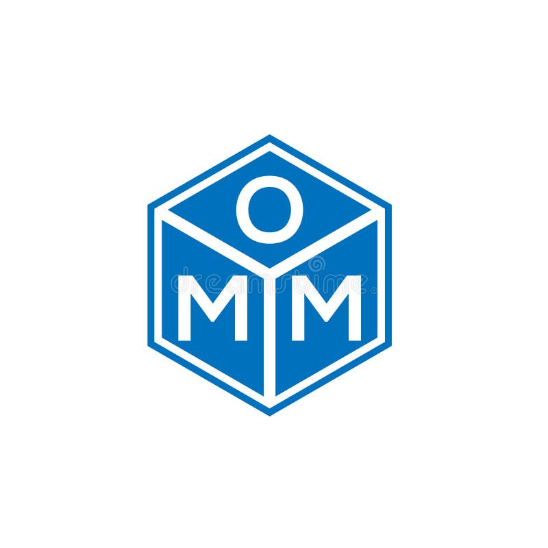 OMM Letter Logo Design on Black Background. OMM Creative Initials ...