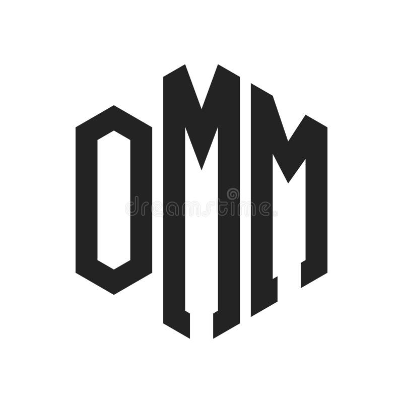 OMM Logo Design. Initial Letter OMM Monogram Logo Using Hexagon Shape ...