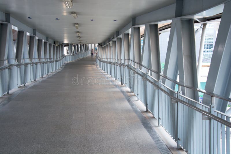 Omni Bridge overpass walk stock image. Image of bridge - 149306493