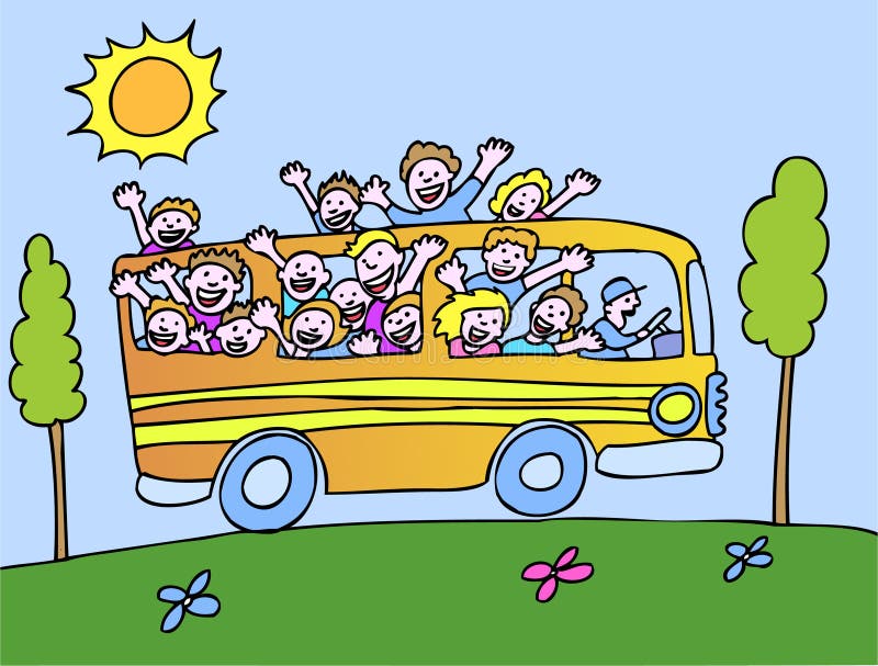 Omnibus de la sol - perfil ilustración del vector. Ilustración de ...