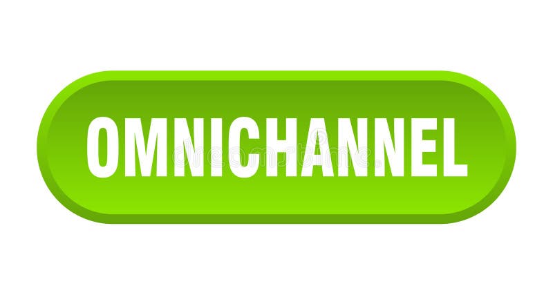 Omnichannel button stock vector. Illustration of sticker - 196830558