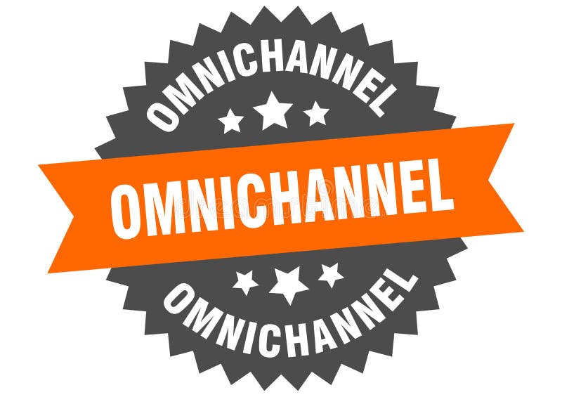Omnichannel Sign. Omnichannel Circular Band Label. Omnichannel Sticker ...