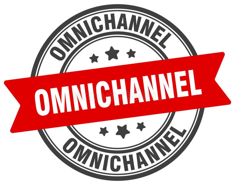 Omnichannel Stamp. Omnichannel Label on Transparent Background. Round ...