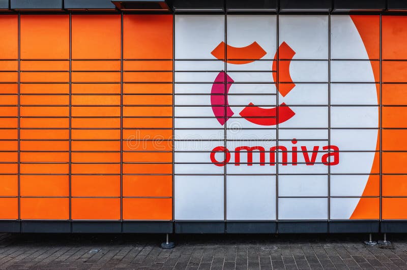 Omniva Terminal for Automatic Delivery of Parcels with Many Drawers for ...