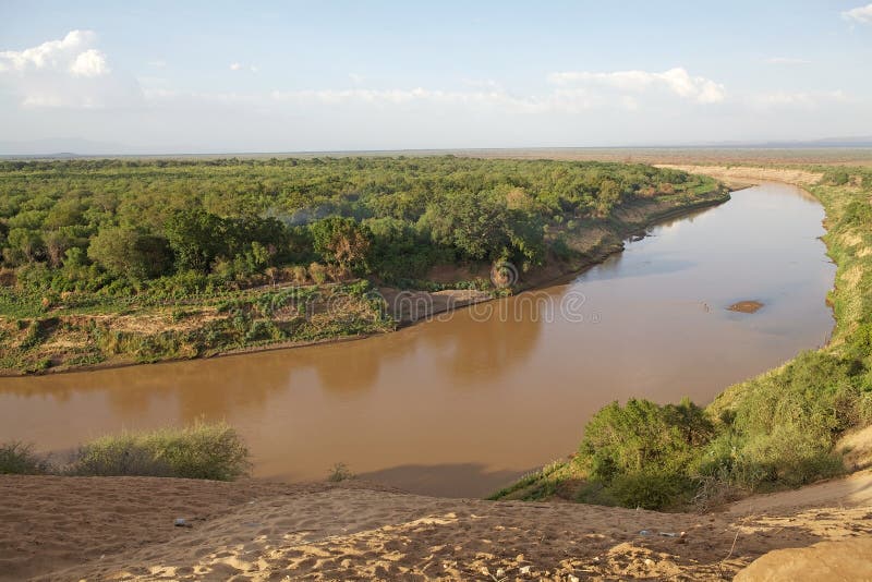Omo River stock photo. Image of landscape, omoriver, destinationtravel ...