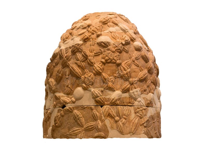 The Omphalos Stone from Delphi, Greece, Isolated Stock Photo - Image of ...