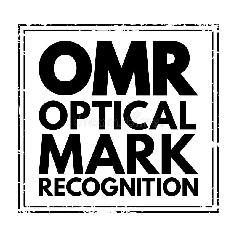 OMR Optical Mark Recognition - Process of Reading Information that ...