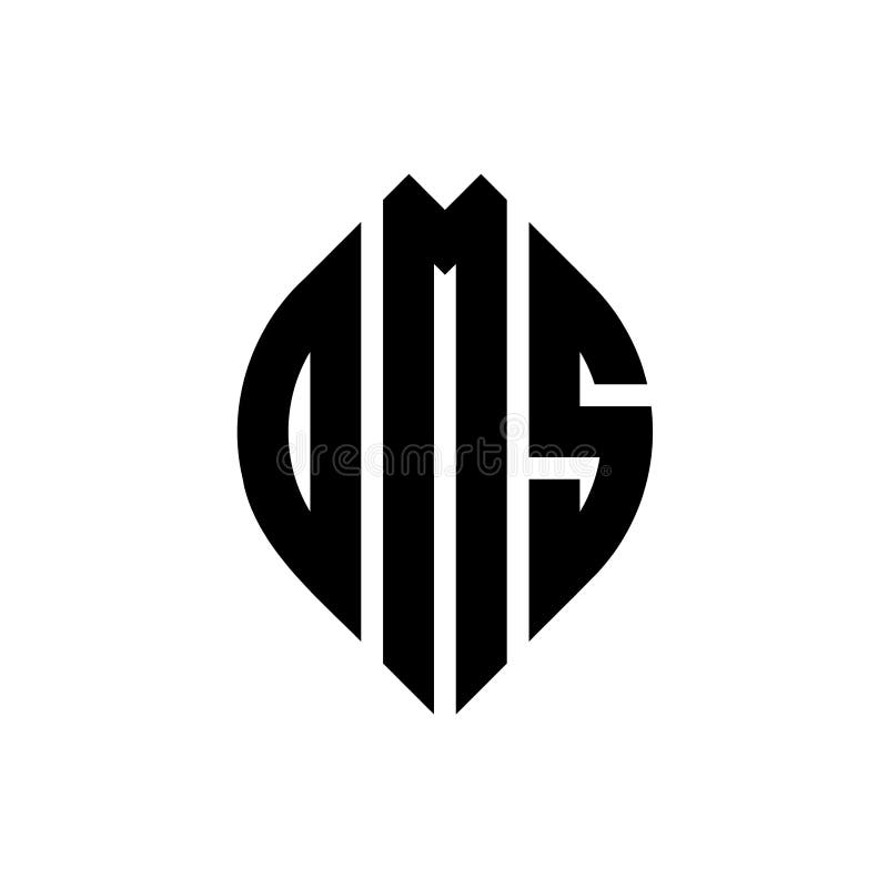 OMS Circle Letter Logo Design with Circle and Ellipse Shape. OMS ...