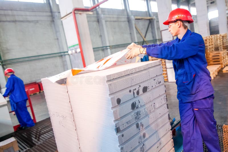 Omsk, Russia - April 28, 2011: Brick Factory Production Editorial ...