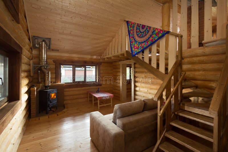 Russian log house stock image. Image of russia, wooden - 17509513