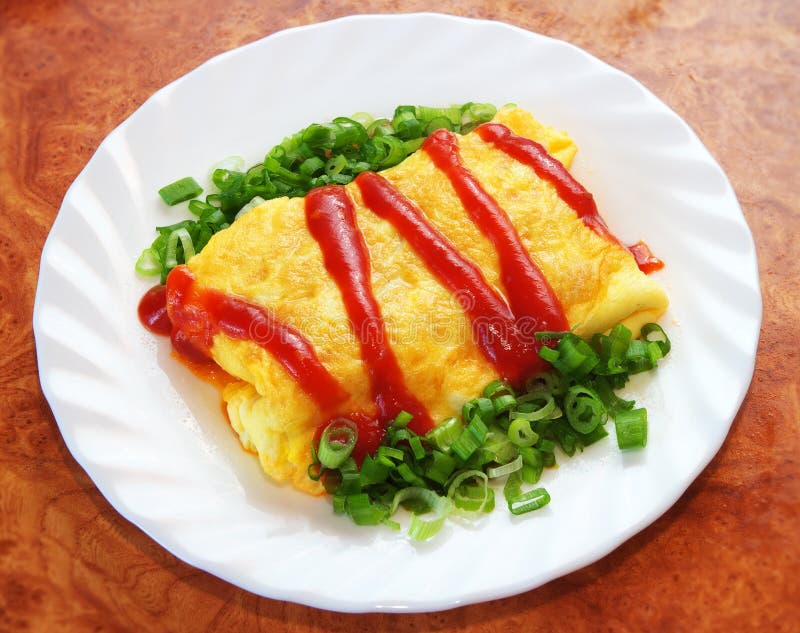 Omelette Rice,omurice, Japanese Food Stock Photo - Image of japan ...