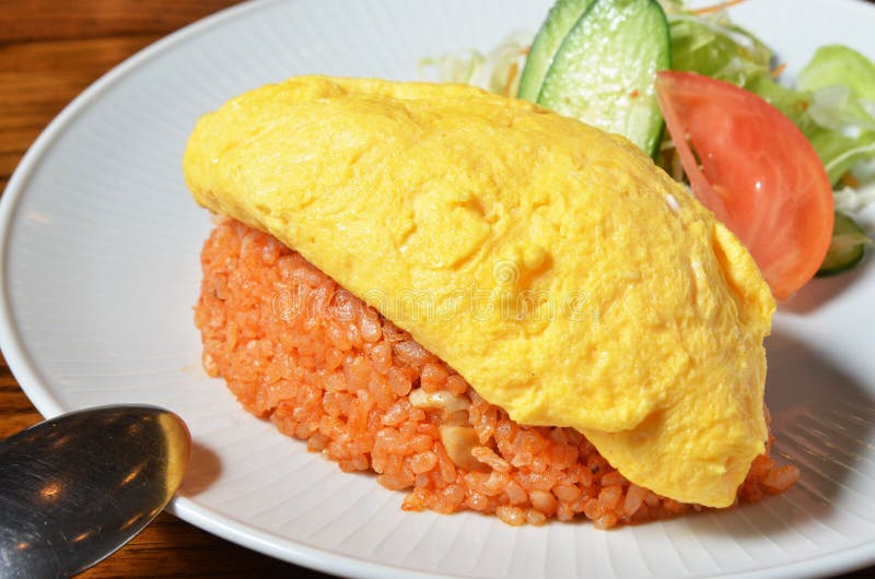 Omurice stock photo. Image of dining, ketchup, delicious - 44828508