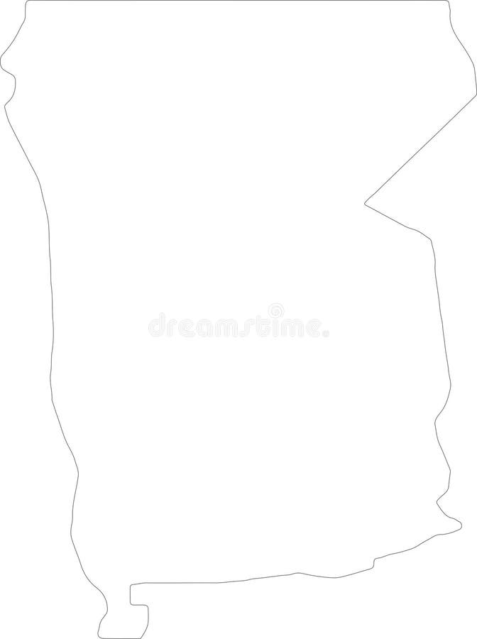 Omusati Namibia Outline Map Stock Vector - Illustration of outline ...