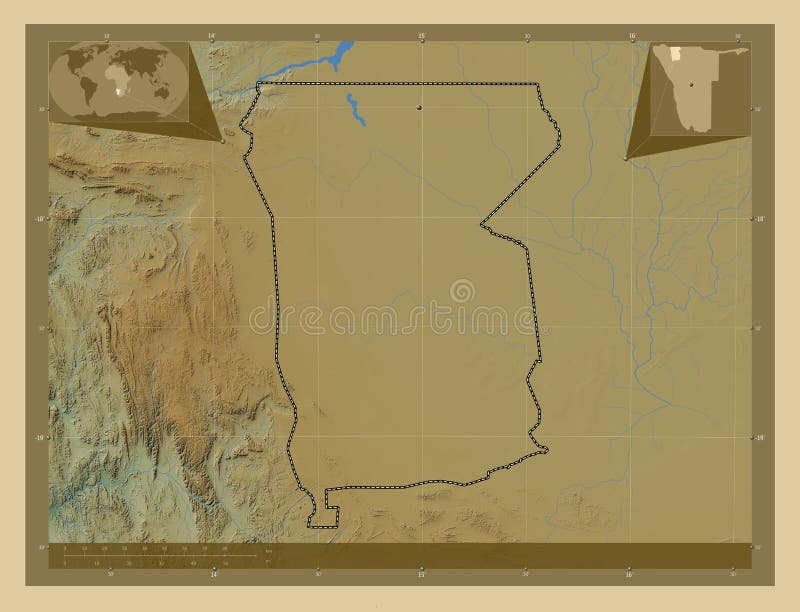 Omusati, Namibia. Physical. Capital Stock Illustration - Illustration ...