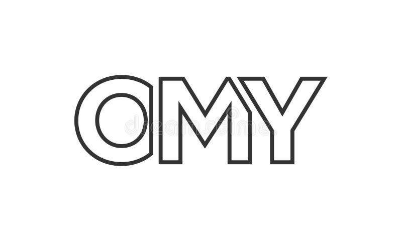 OMY Logo Design Template with Strong and Modern Bold Text. Initial ...