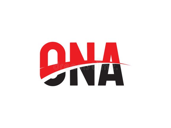 ONA Letter Initial Logo Design Vector Illustration Stock Vector ...