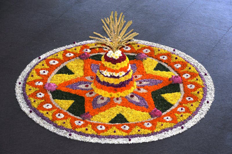 Onam Flower Decoration Stock Images - Image: 15895654