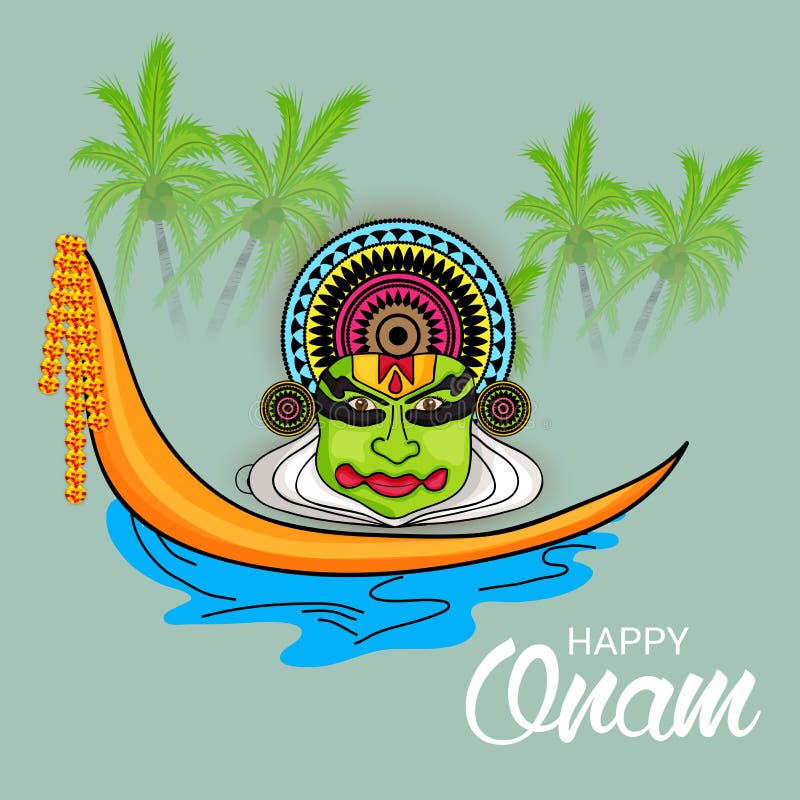 Onam stock illustration. Illustration of boat, ceremony - 98305748