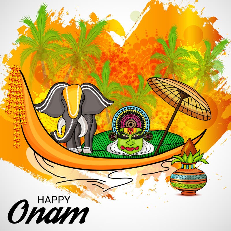 Onam stock illustration. Illustration of colorful, banner - 98309003