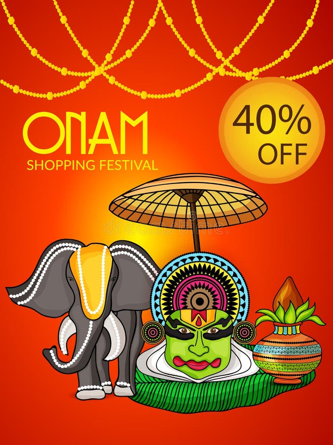 Onam stock illustration. Illustration of design, offer - 98310167