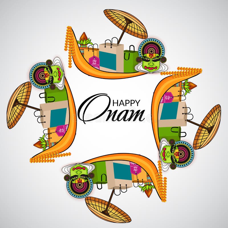 Happy Onam sale offer stock vector. Illustration of onam - 57909710