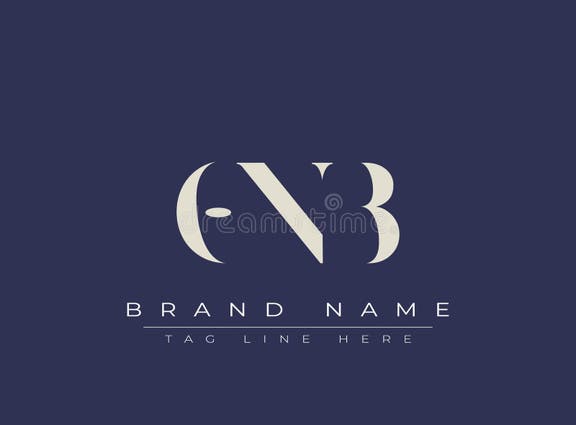 ONB Abstract Letter Logo Design Stock Vector - Illustration of ...