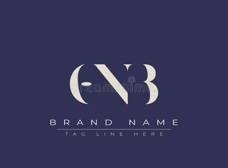 ONB Abstract Letter Logo Design Stock Vector - Illustration of ...