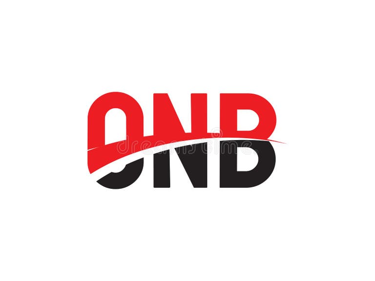 ONB Letter Initial Logo Design Vector Illustration Stock Vector ...