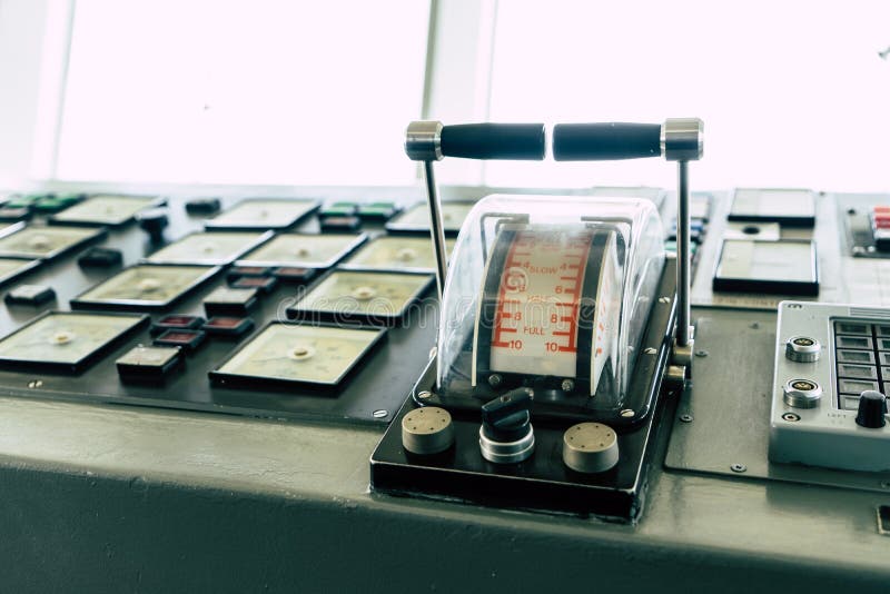 The Onboard Control on the Navigation Panel. Stock Image - Image of ...