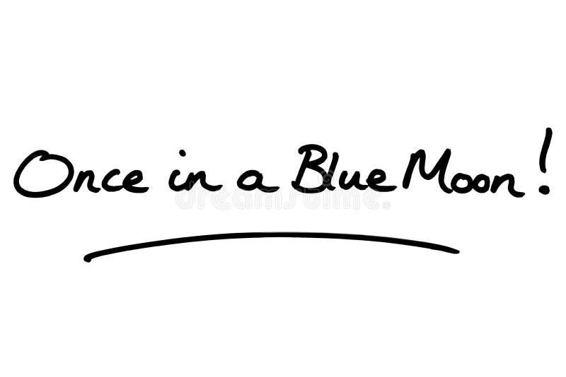 Once in a Blue Moon Concept Abstract Art Stock Illustration ...