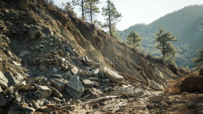 The Once Smooth and Steady Face of the Mountain Has Been Drastically ...