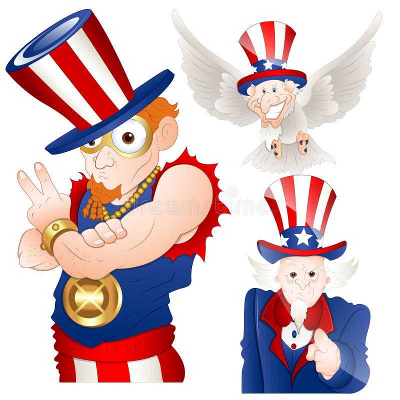 Oncle Sam Vector Illustration Illustration Stock - Illustration du ...