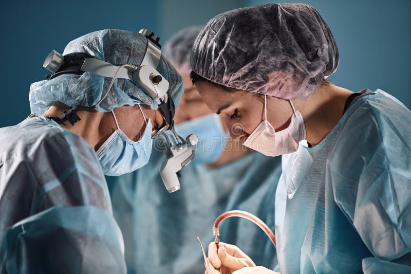 Oncology, Modern Cancer Control Methods. Doctors and Surgeons Operate ...