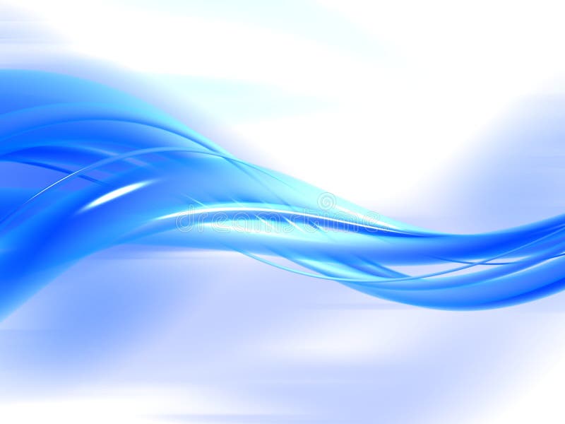 Ondas abstractas del azul stock de ilustración. Ilustración de fluir ...