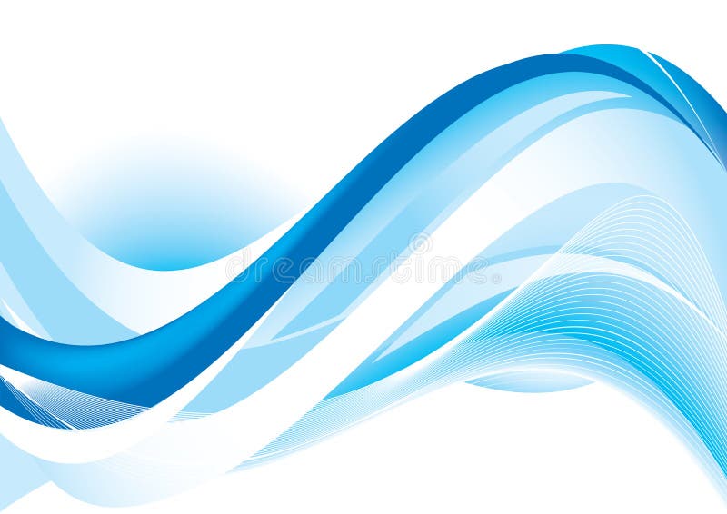 Onda azul ilustración del vector. Ilustración de travieso - 54638580