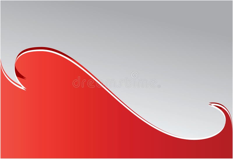 Onda roja. ilustración del vector. Ilustración de imagen - 7182541
