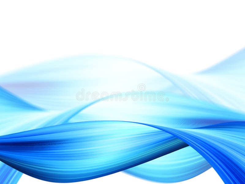 Ondas azules stock de ilustración. Ilustración de digital - 4355503