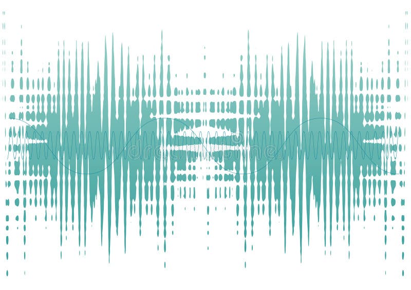 Ondas del ruido ilustración del vector. Ilustración de ruido - 5195328