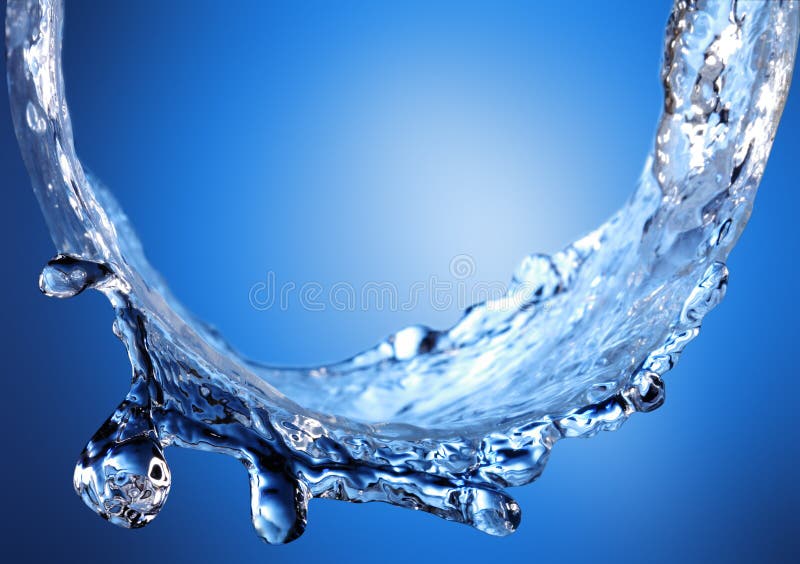 Onde d'eau photo stock. Image du baisse, bulle, milieux - 10120976