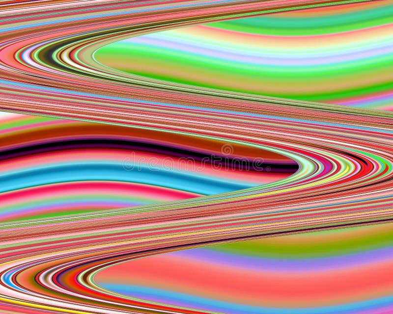 Onde Di Rosa E Linee, Fondo Variopinto Illustrazione di Stock ...