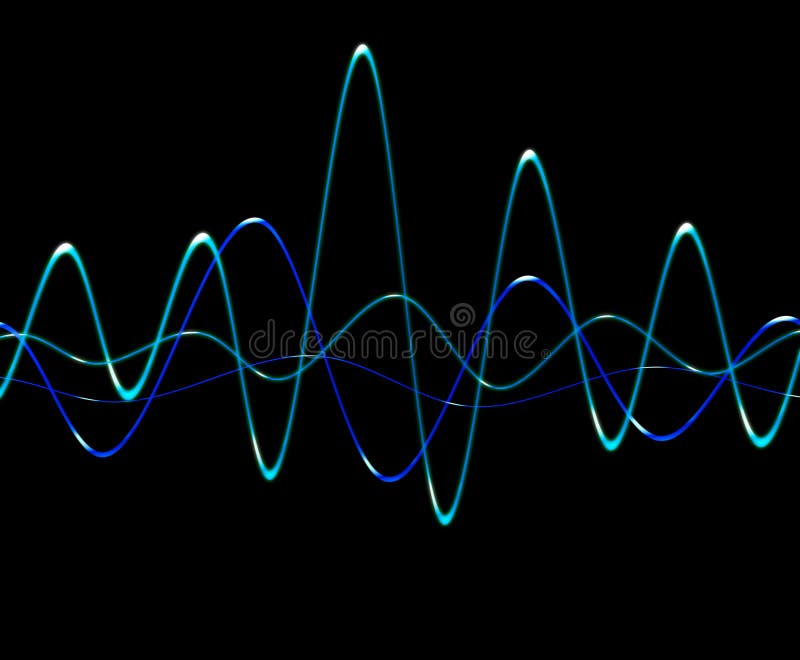 Onde sonore 3 illustration stock. Illustration du bleu - 2671861