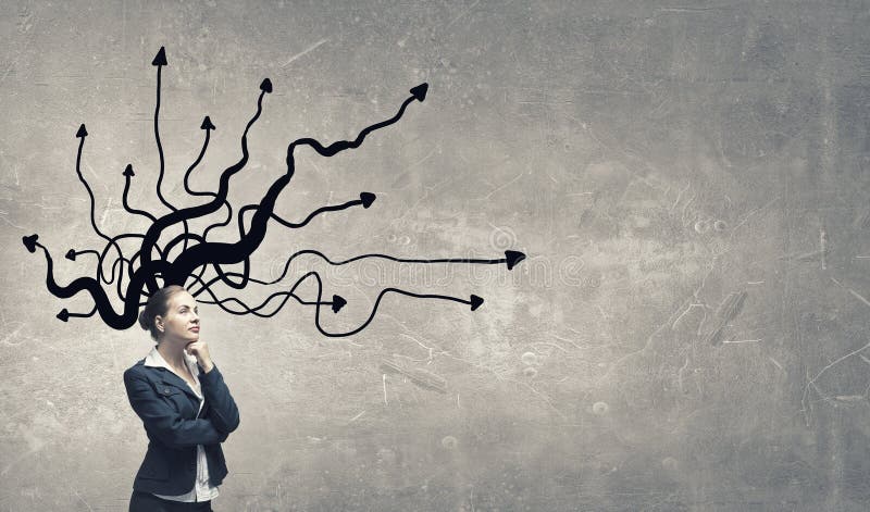 Onderneemster Die Besluit Nemen Stock Afbeelding - Image of inspiratie ...